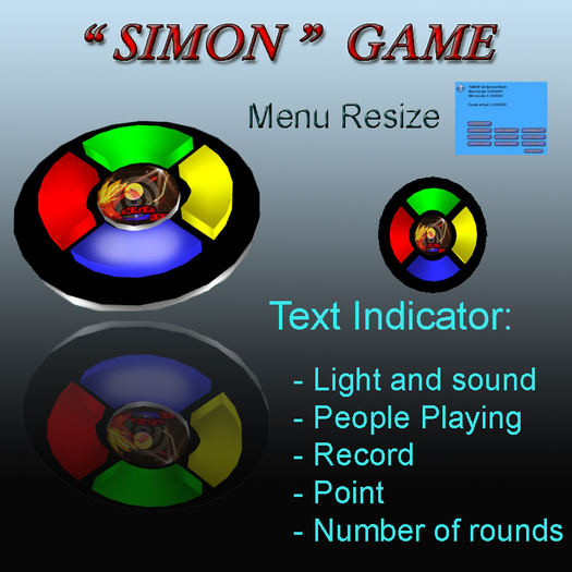 Second Life Marketplace - SIMON GAME Xs box